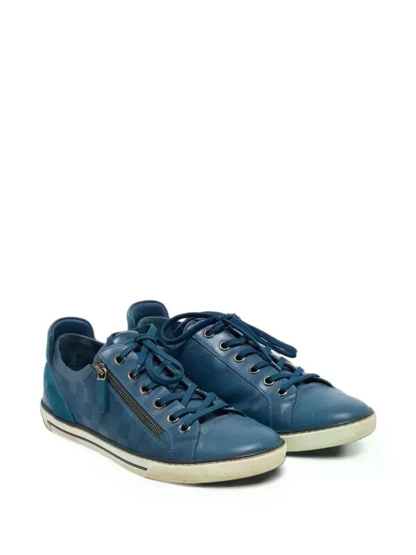 LOUIS VUITTON Damier Lace-up Sneakers
