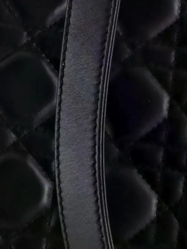 Dior Lady Bag Cannage Quilt Lambskin Medium Satchel - Black