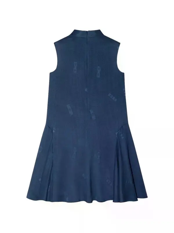 Shanghai Tang Mandarin-collar Silk Mini Dress