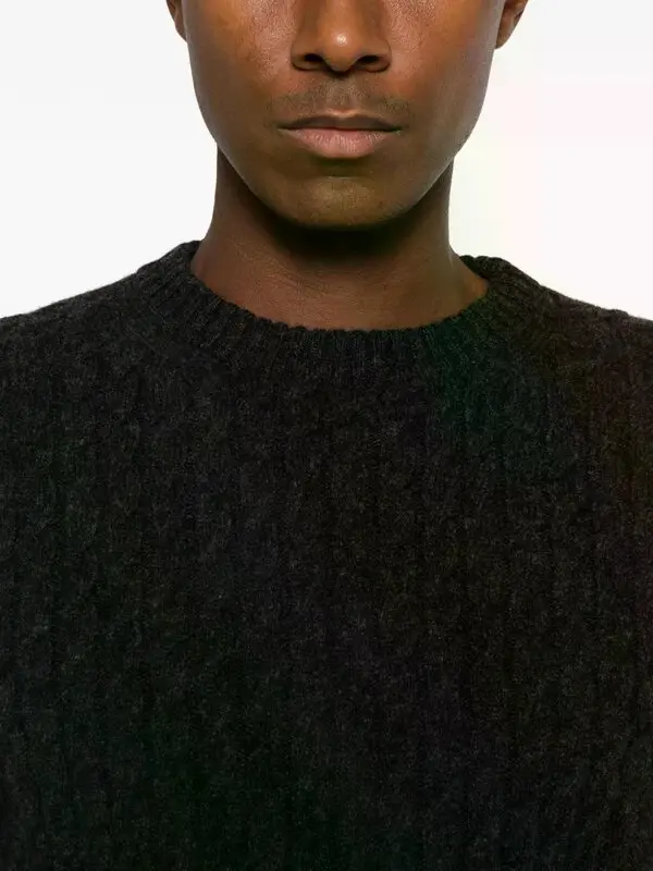 AMARANTO Cable-knit Crew-neck Sweater