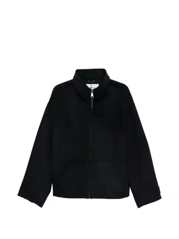 AMARANTO Zip-up Spread-collar Jacket