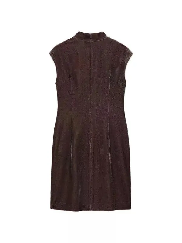 Shanghai Tang Qipao Beaded Mini Dress