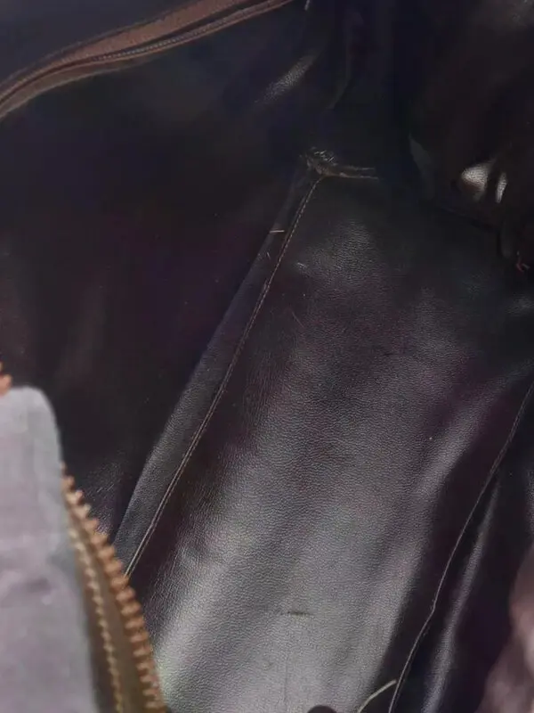 Celine 20th Century Macadam Suede Boston Bag