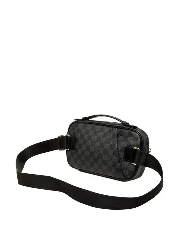 LOUIS VUITTON 2017 Damier Graphite Ambler Belt Bag