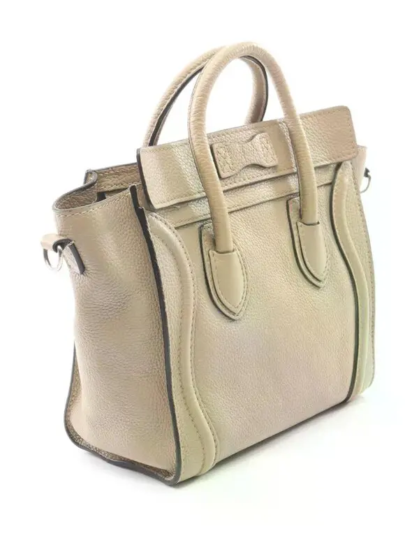 Celine 2010-2026 Nano Leather Luggage Tote Satchel