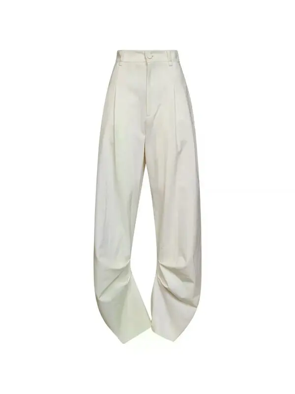 Amen Pleated Curved-leg Trousers