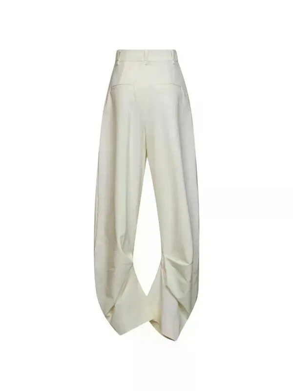 Amen Pleated Curved-leg Trousers