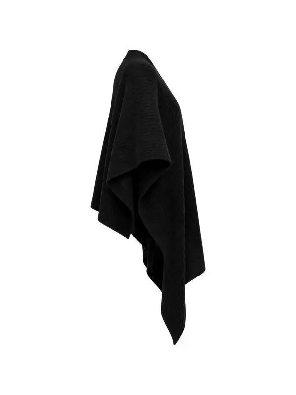 Christian Wijnants Ribbed-knit Cape - Black