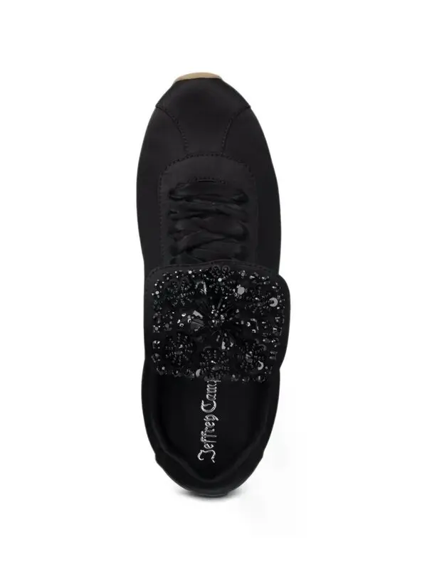 Jeffrey Campbell Shelter Embellished Satin Sneakers