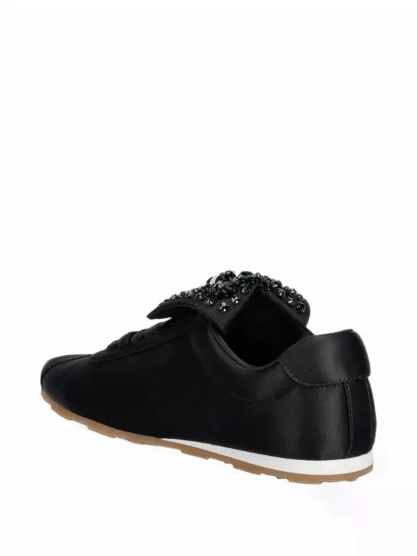 Jeffrey Campbell Shelter Embellished Satin Sneakers