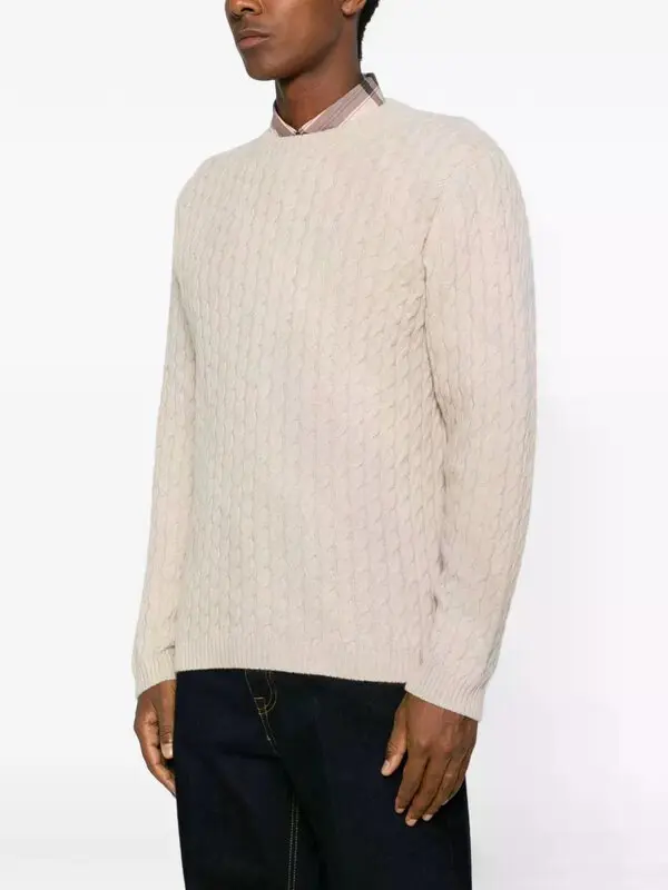 AMARANTO Cable-knit Sweater
