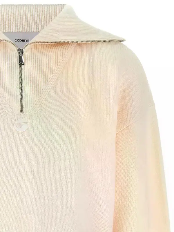 Coperni Half-zip Cropped Sweater