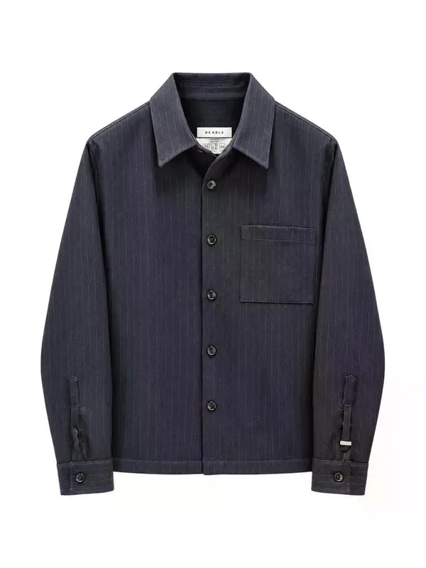 BE ABLE Leroy Pinstripe Shirt Jacket