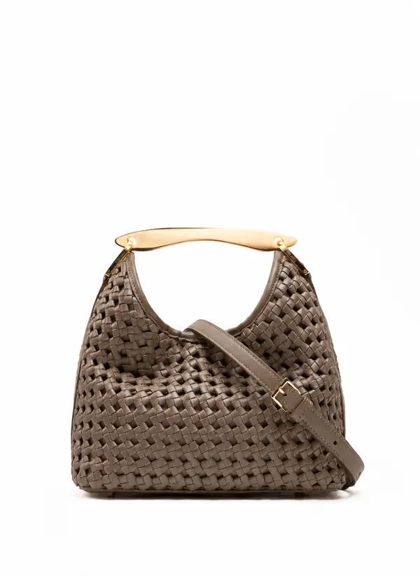 ELLEME Small Boomerang Woven Leather