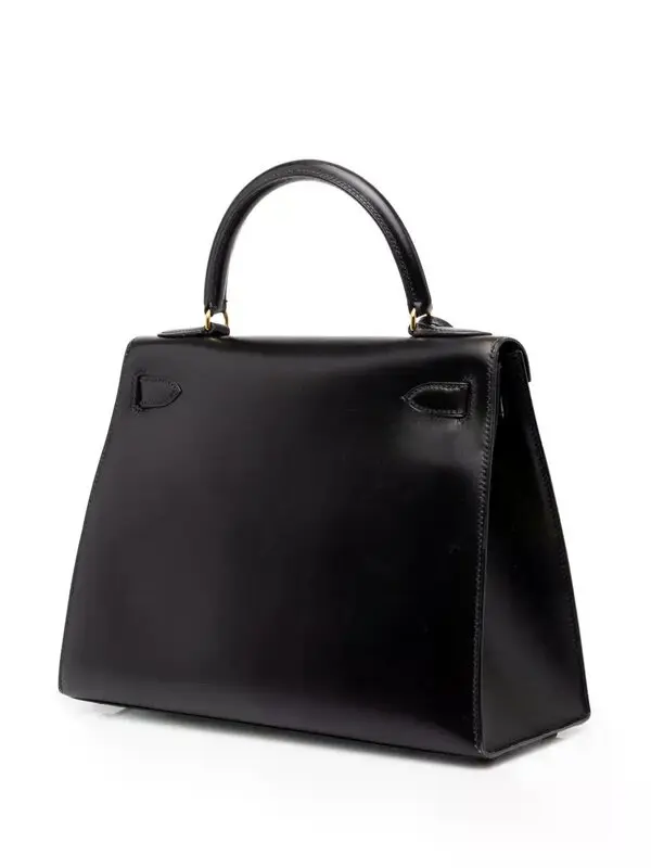 Hermès 1991 Box Calf Kelly Sellier 28 Satchel