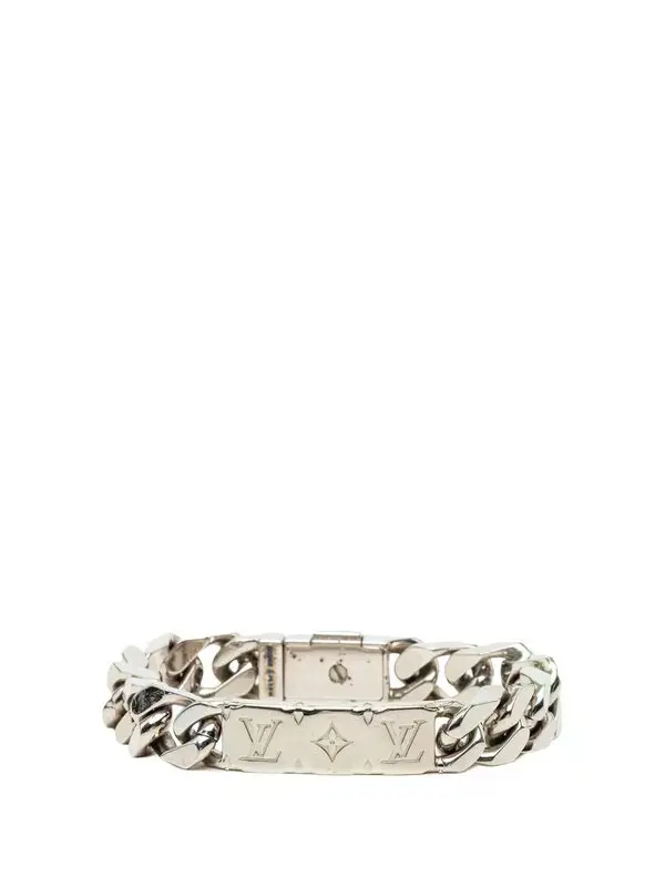 LOUIS VUITTON 2019-2026 Brass Monogram Chain Link Bracelet Costume Bracelet