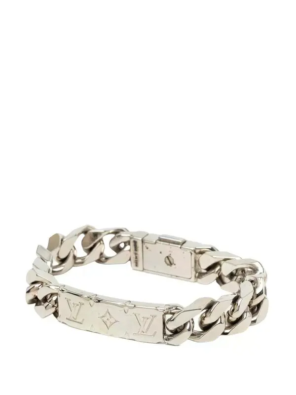 LOUIS VUITTON 2019-2026 Brass Monogram Chain Link Bracelet Costume Bracelet