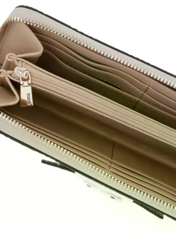 Guess Carmella Logo-debossed Zip-around Wallet