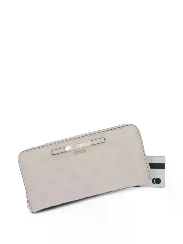 Guess Carmella Logo-debossed Zip-around Wallet
