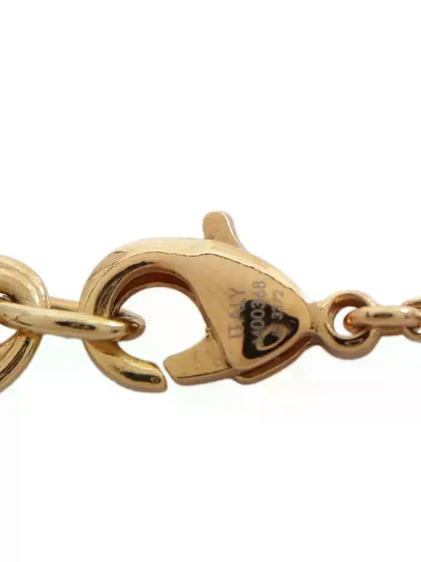 LOUIS VUITTON 2022 Plated Strass Petit Louis Pendant Necklace Costume Necklace