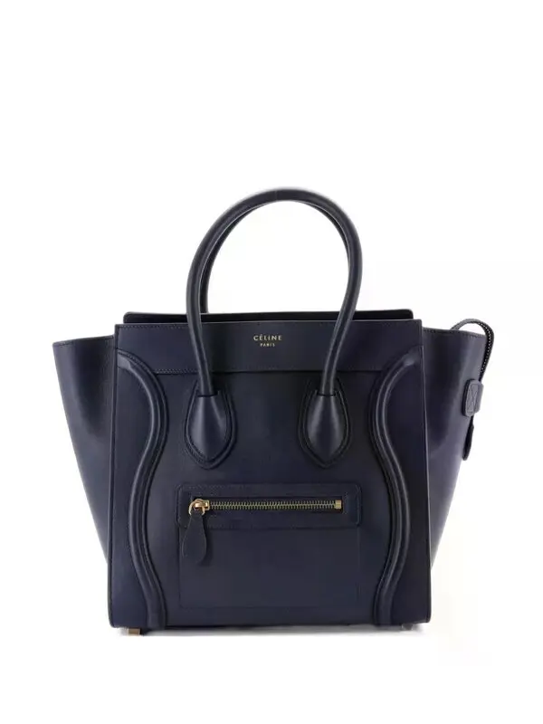 Celine Luggage Bag Smooth Leather Mini Tote Bag