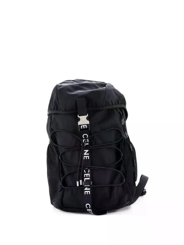 Celine Trekking Nylon Medium Backpack - Black