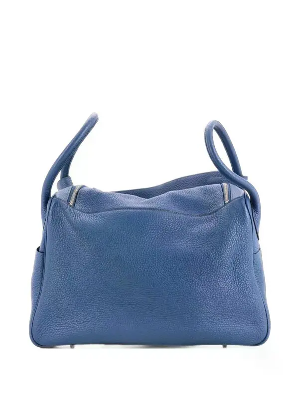 Hermès Lindy Bag Clemence 34 Satchel - Blue