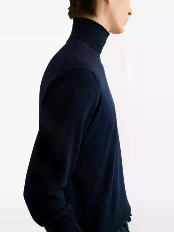 Agnona Ribbed-trim Turtleneck T-shirt