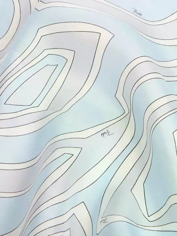 Emilio Pucci Labirinto-print Silk Triangle Scarf