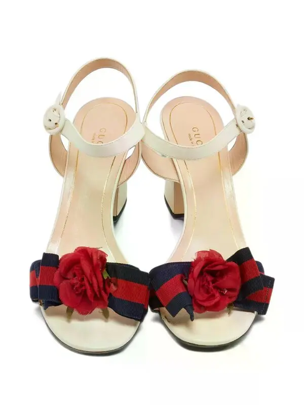 Gucci Flower Bow Sandals