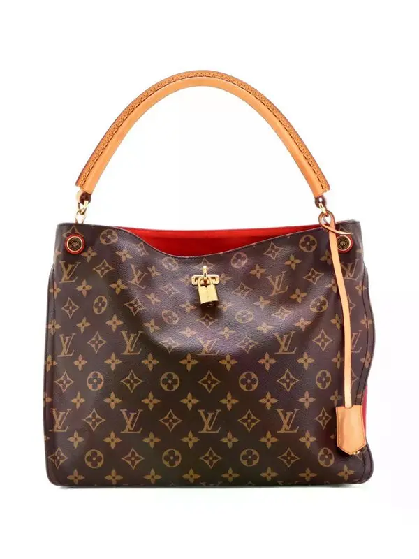 LOUIS VUITTON Gaia Handbag Monogram Canvas Hobo Bag - Brown
