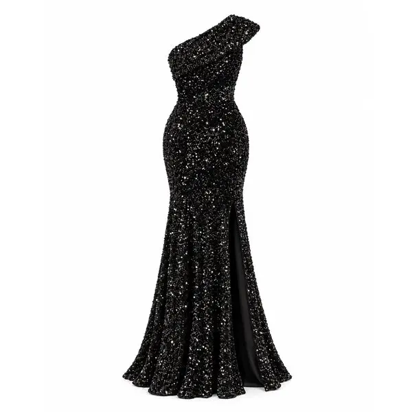 LILI CREATION Midnight Sparkle Sequin Maxidress
