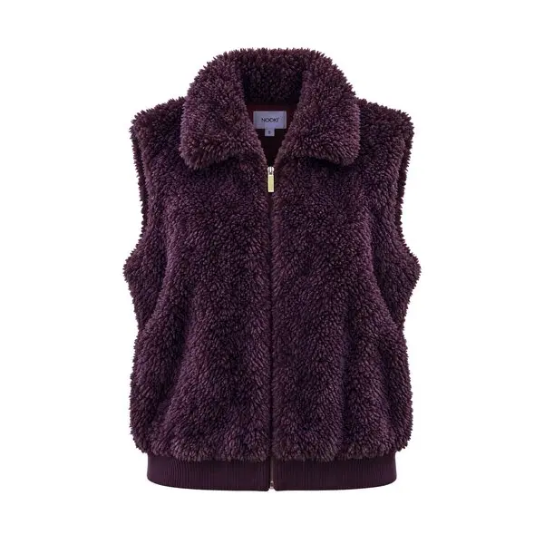 NOOKI DESIGN Mylo Borg Gilet Plum - Purple