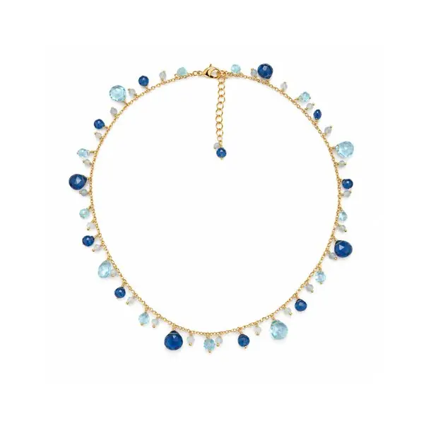LALINDE Azure Drops Necklace - Blue