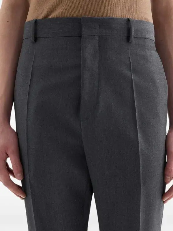 JIL SANDER Wool Trousers - Gray