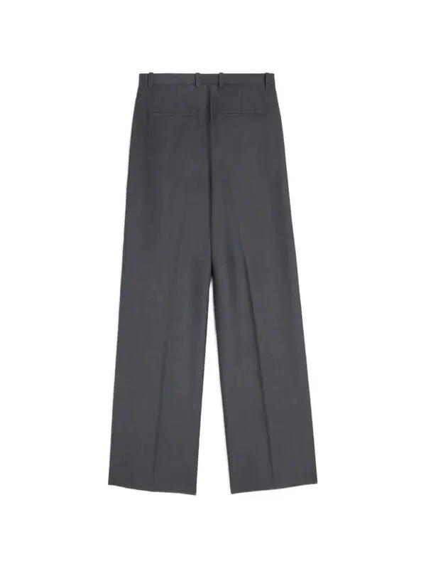 JIL SANDER Fil-à-fil Wool Trousers - Gray