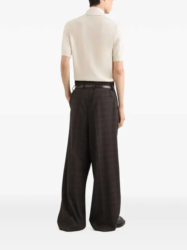 Dolce & Gabbana Glen Wool Check Trousers
