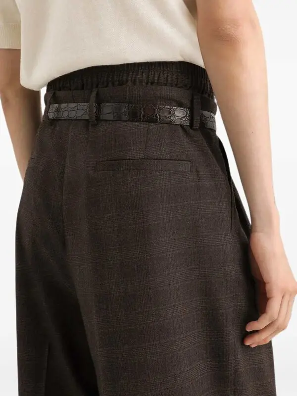 Dolce & Gabbana Glen Wool Check Trousers
