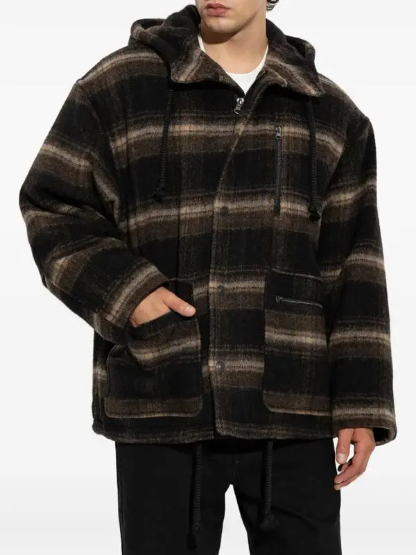 Isabel Marant Étoile Marant Kiril Hooded Checked Jacket