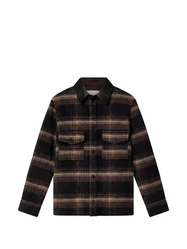 Isabel Marant Étoile Marant Kervon Check Wool-blend Overshirt - Multicolor