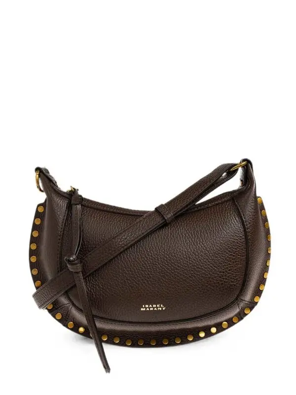 Isabel Marant Étoile Marant Oskan Moon Bag In Grained Leather - Brown
