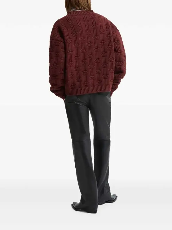 Marni Leather Trousers With Embroidered Inserts