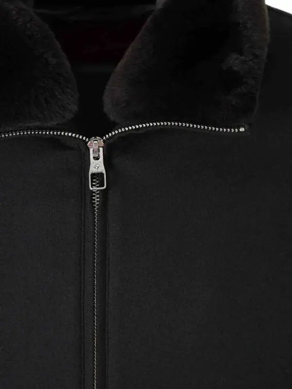 MONTECORE Faux-fur Collar Bomber Jacket