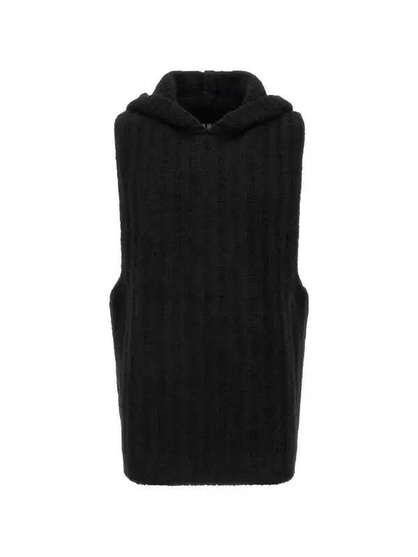 Rick Owens Ribbed Hooded Tank Top