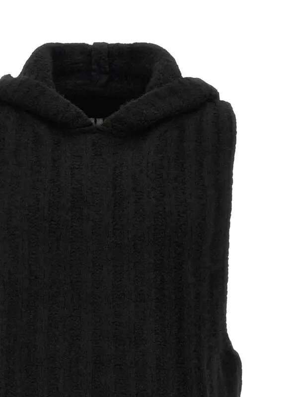 Rick Owens Ribbed Hooded Tank Top