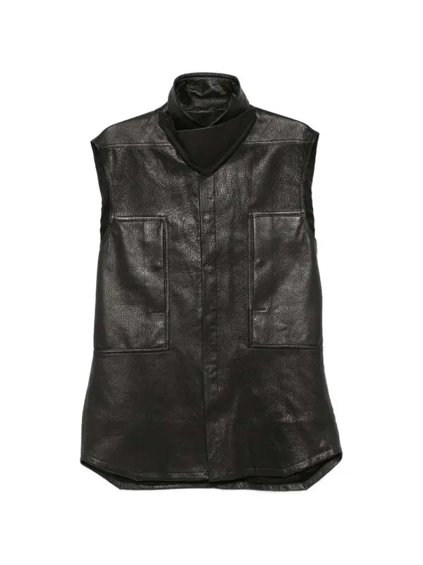 Rick Owens High-neck Jacket - Black