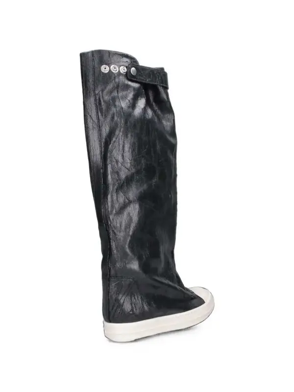 Rick Owens Tower Elephant Coated Canvas Boots