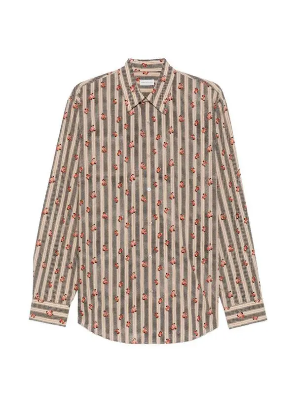 Dries Van Noten Caper 4004 M.w. Shirt Bei - Brown