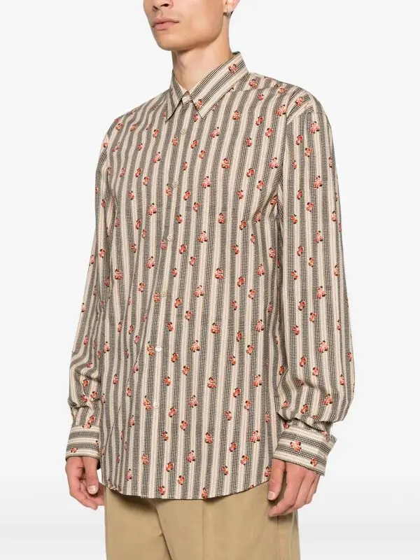 Dries Van Noten Caper 4004 M.w. Shirt Bei - Brown