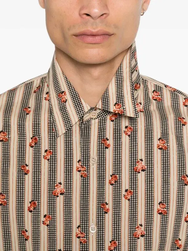 Dries Van Noten Caper 4004 M.w. Shirt Bei - Brown